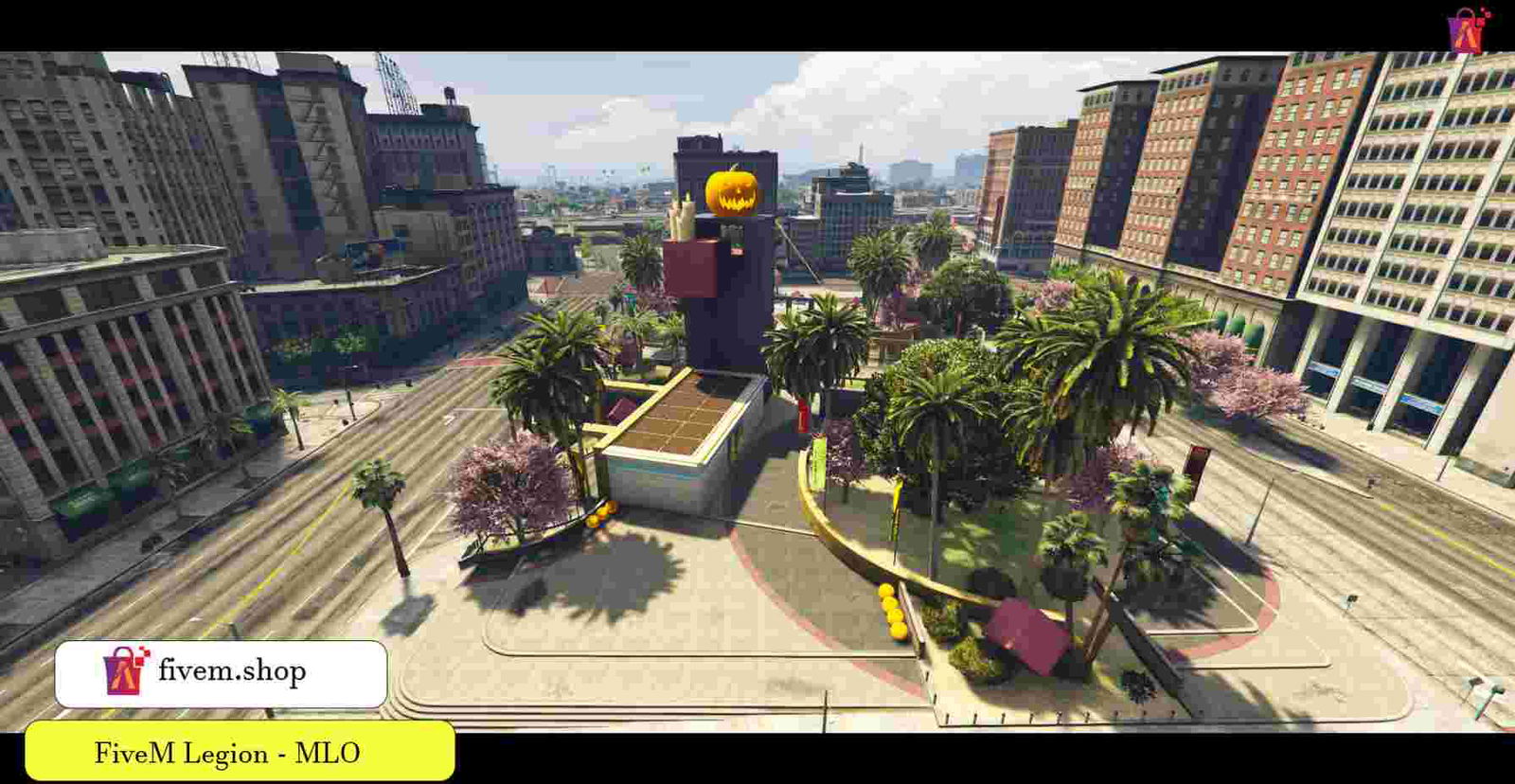Legion Square MLO FiveM - Immersive Halloween Map.