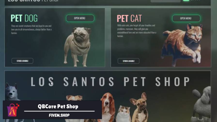 FiveM Pet Shop V2 & Script - Elevate Your Experience.