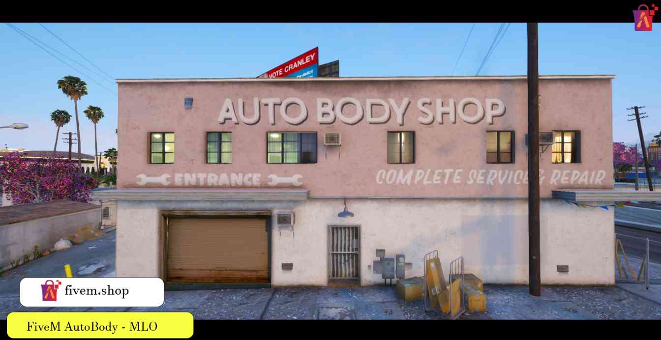 FiveM AutoBody MLO - Mechanic Shops Immersion Now.