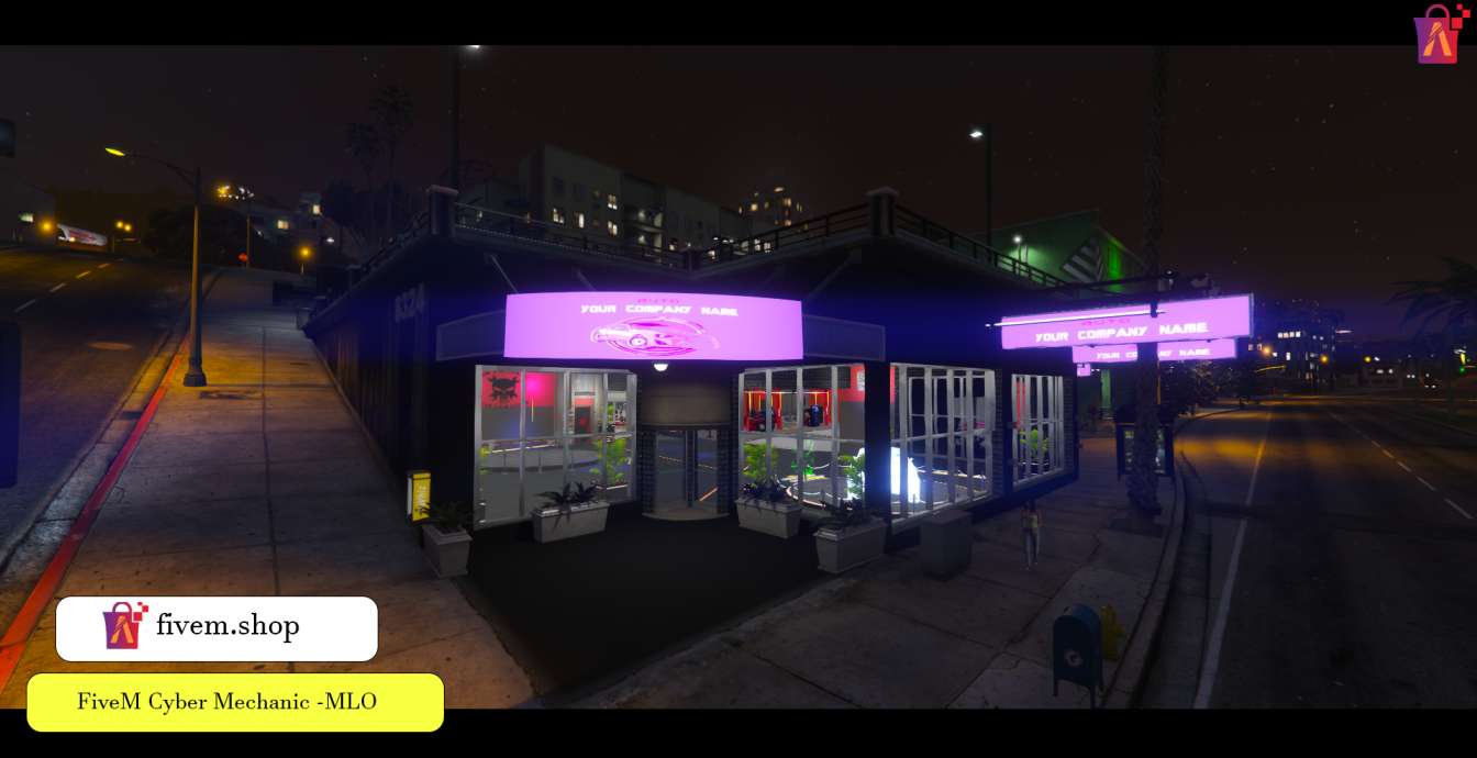 Cyber Mechanic MLO - Explore Mechanic Shops FiveM.