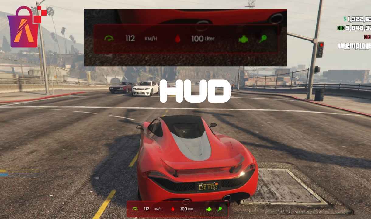 ESX Hud V5 | Optimized Speed HUD for ESX Framework