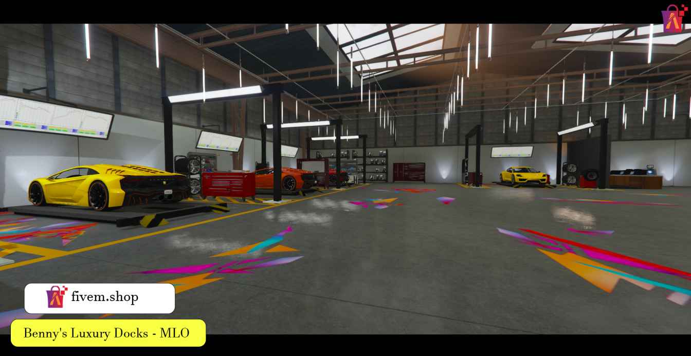 Bennys MLO FiveM V2 : Luxurious Tuner Shop Experience