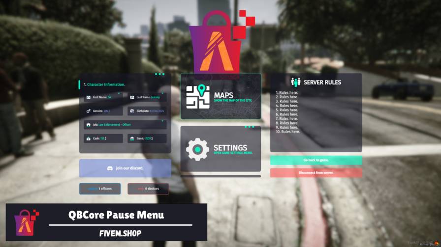 FiveM Pause Menu V3: Standalone Script for Servers