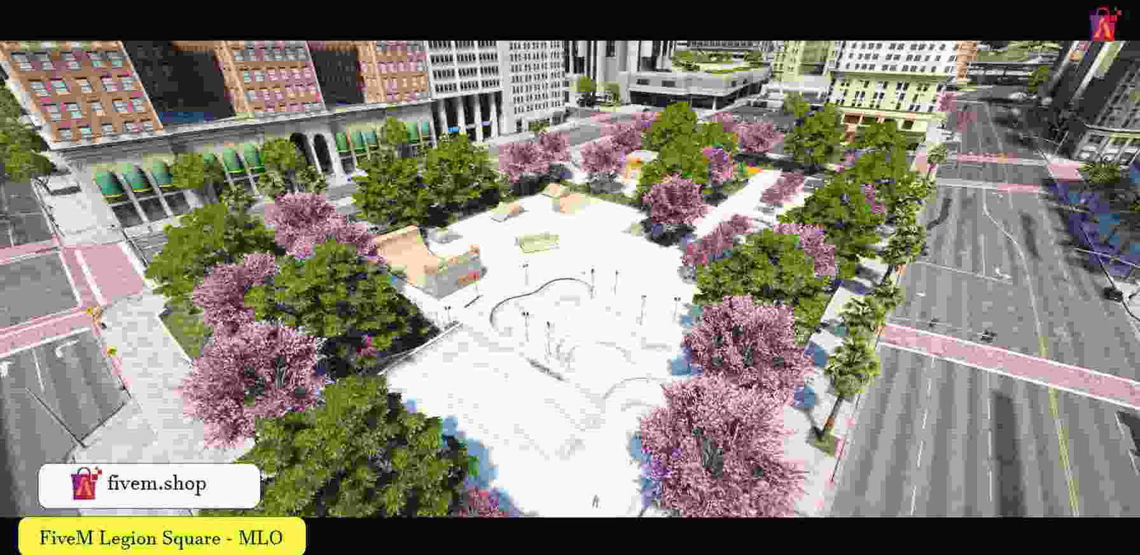 Legion Square MLO FiveM V7 : Explore Dynamic Virtual Worlds