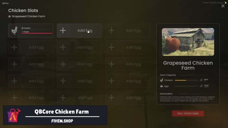 FiveM Chicken Job Script for QBCore | Realistic Farming
