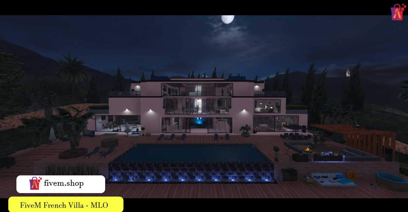FiveM French Villa MLO: Opulent Living Experience.