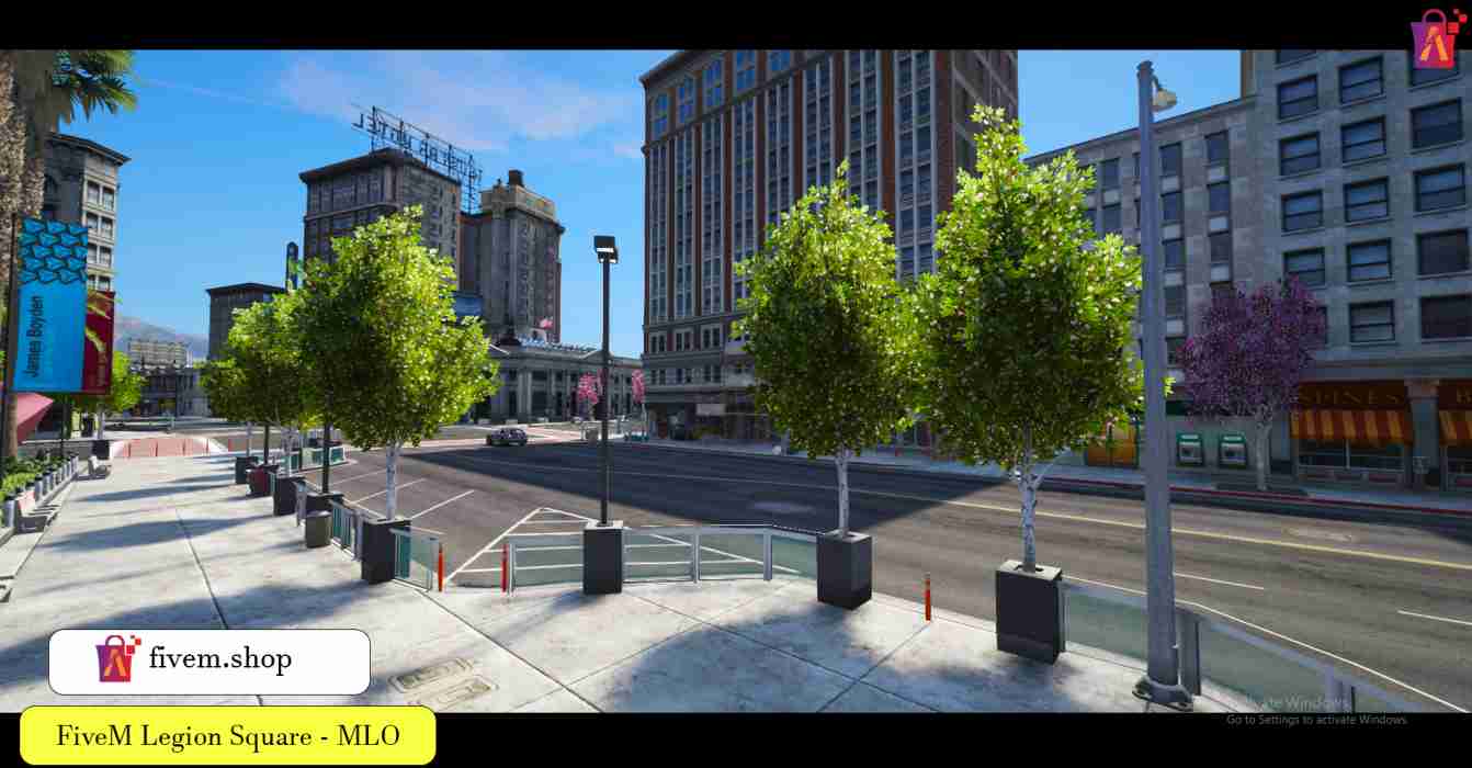 FiveM Legion Square MLO V6 & Trees Ymap Best Details