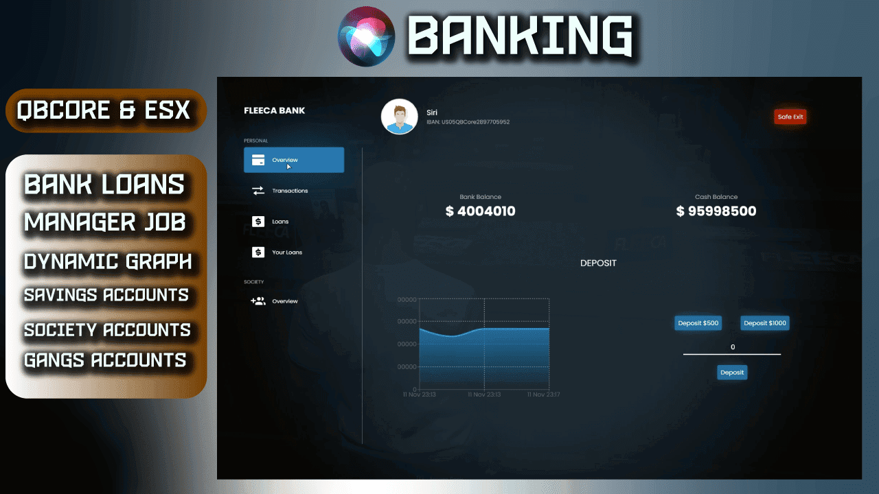 ESX Banking V2: Advanced Script with Loans & Society