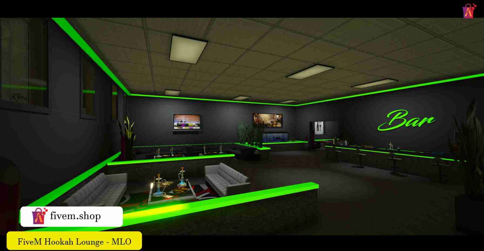 FiveM Hookah Lounge MLO & Bar - Top Relaxation Venue