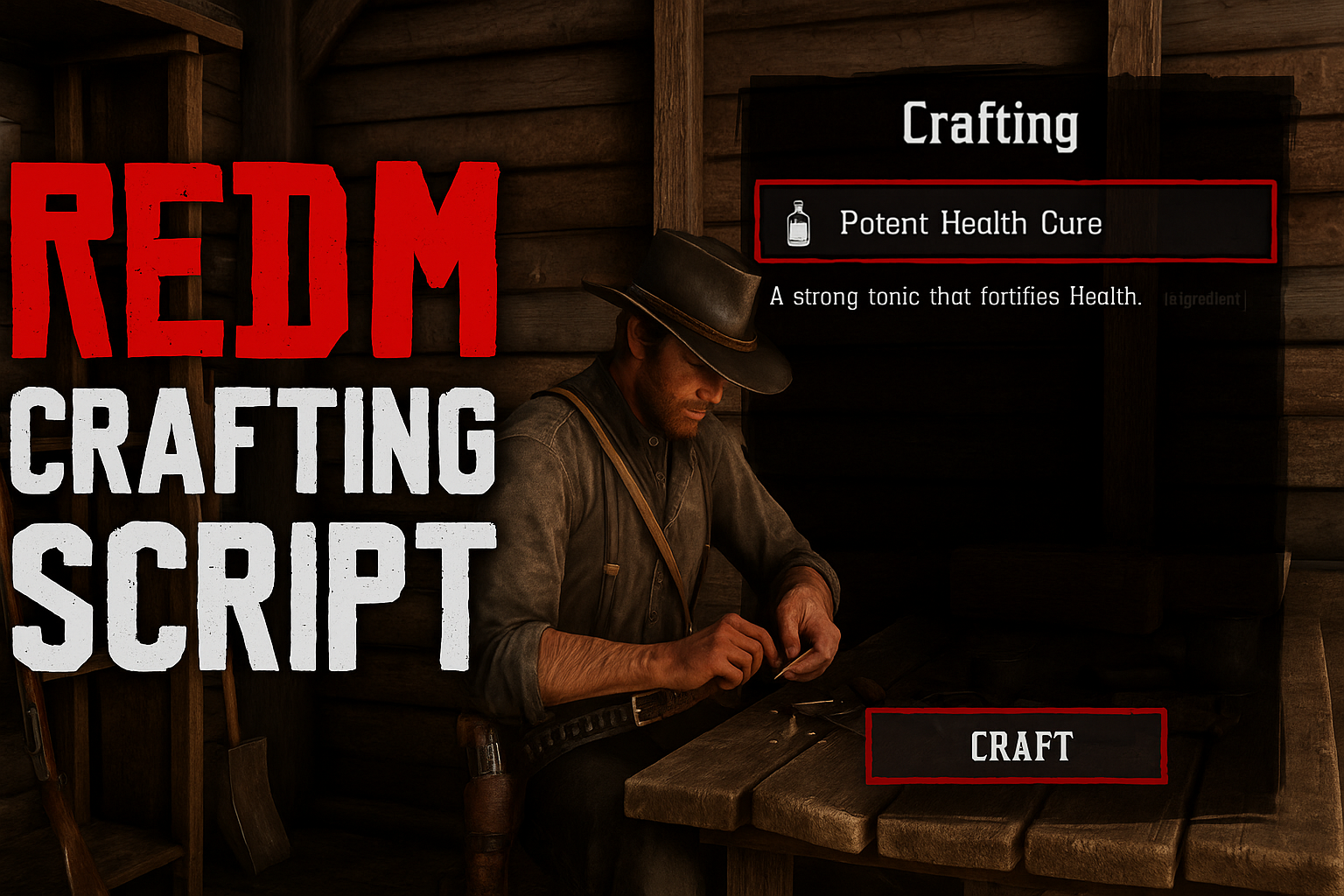RedM Crafting Script – Enhance Roleplay | RedM Script