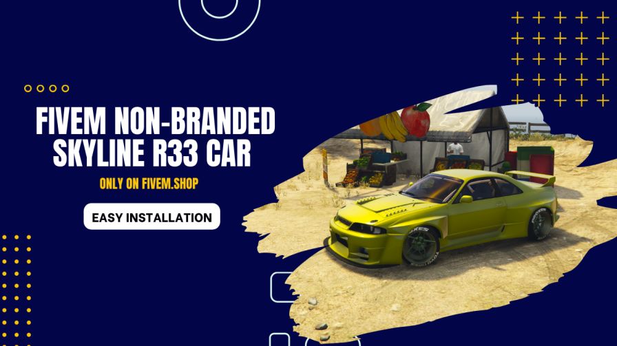 FiveM Non Branded Skyline R33 Car - Modding Masterpiece