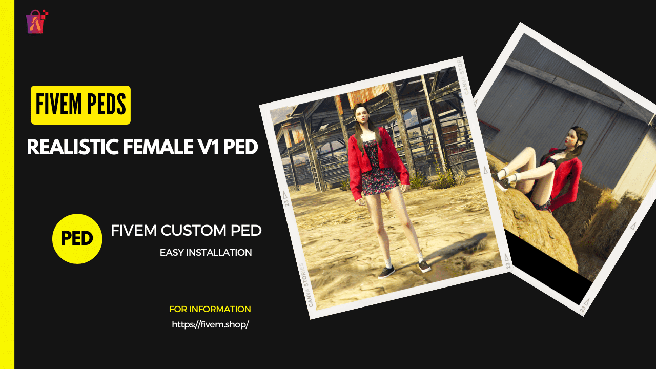 FiveM Realistic Female V1 Ped - Stylish & Realistic
