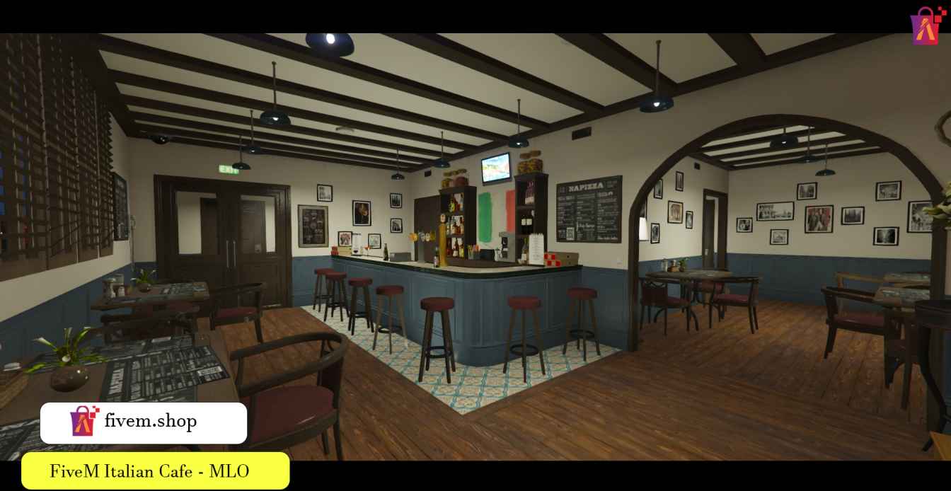 FiveM Italian Cafe MLO | Authentic Dining Experience