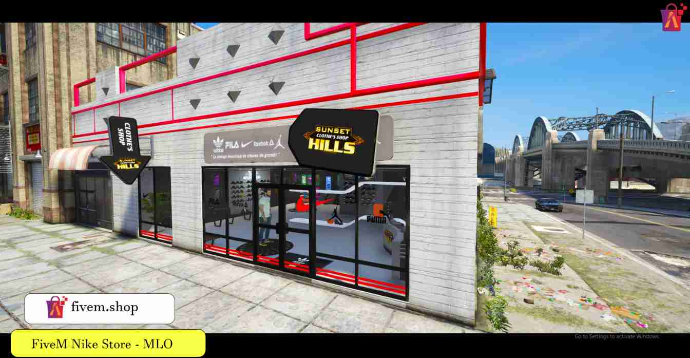 FiveM Nike Store MLO | Experience FiveM Shopping Shop