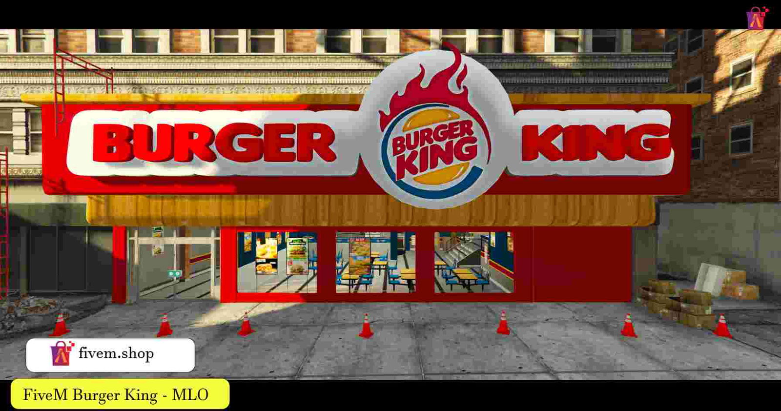 FiveM Burger King MLO | Immersive Burger Shot Experience