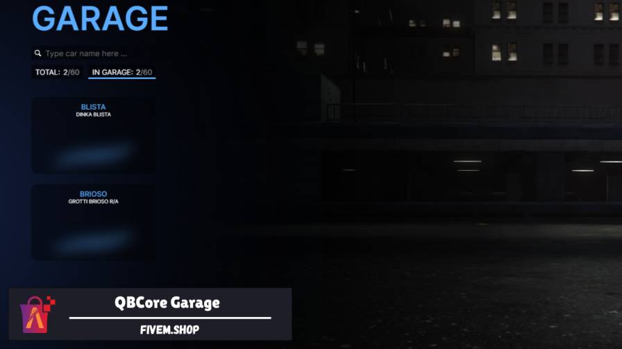 FiveM Garage Script | Efficient Vehicle Management