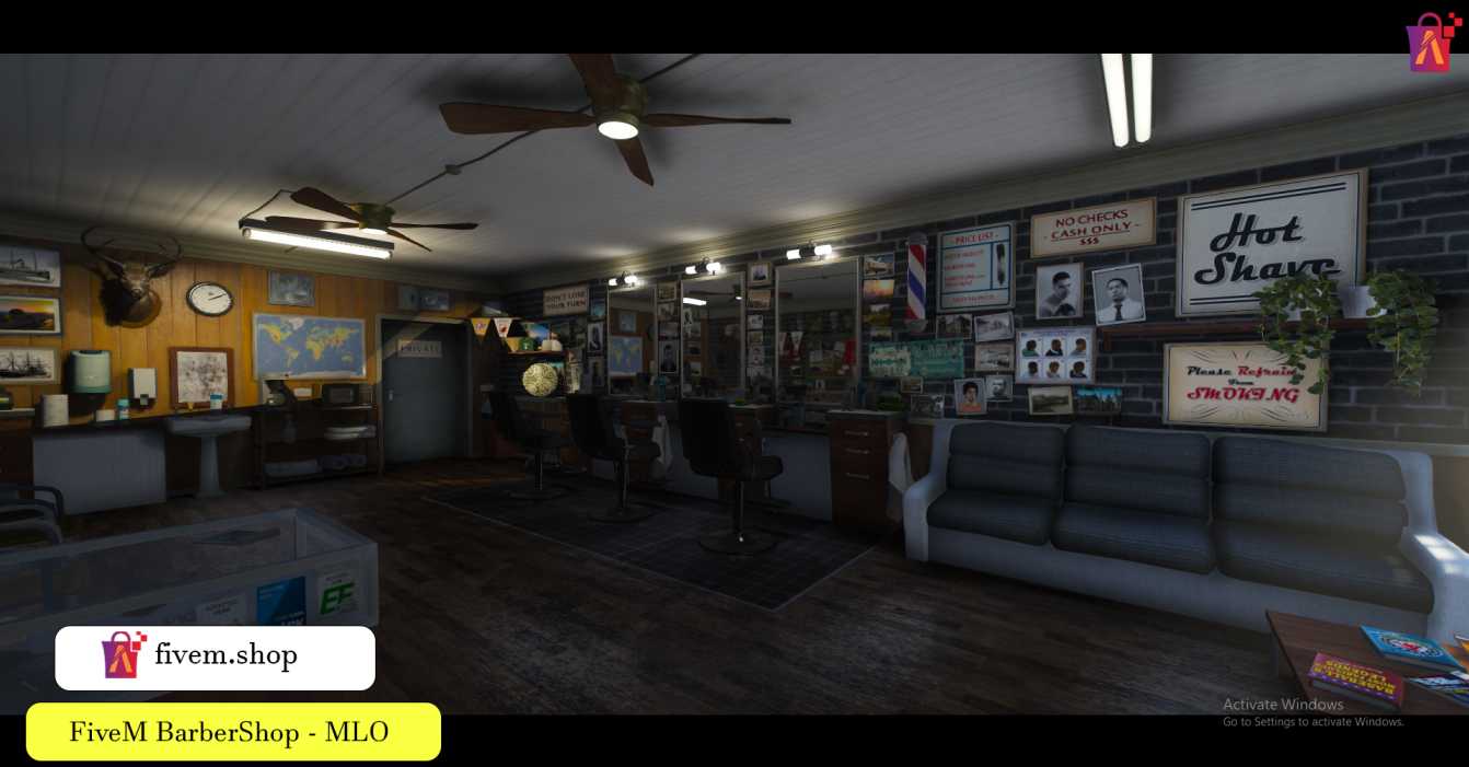 FiveM Barber Shop MLO | Immersive Salon Interiors.