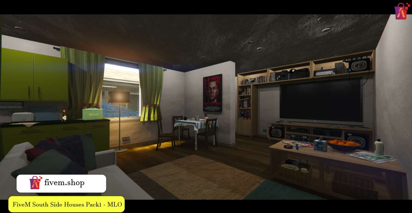 FiveM South Side Houses Pack : 17 MLOs for Immersive Play