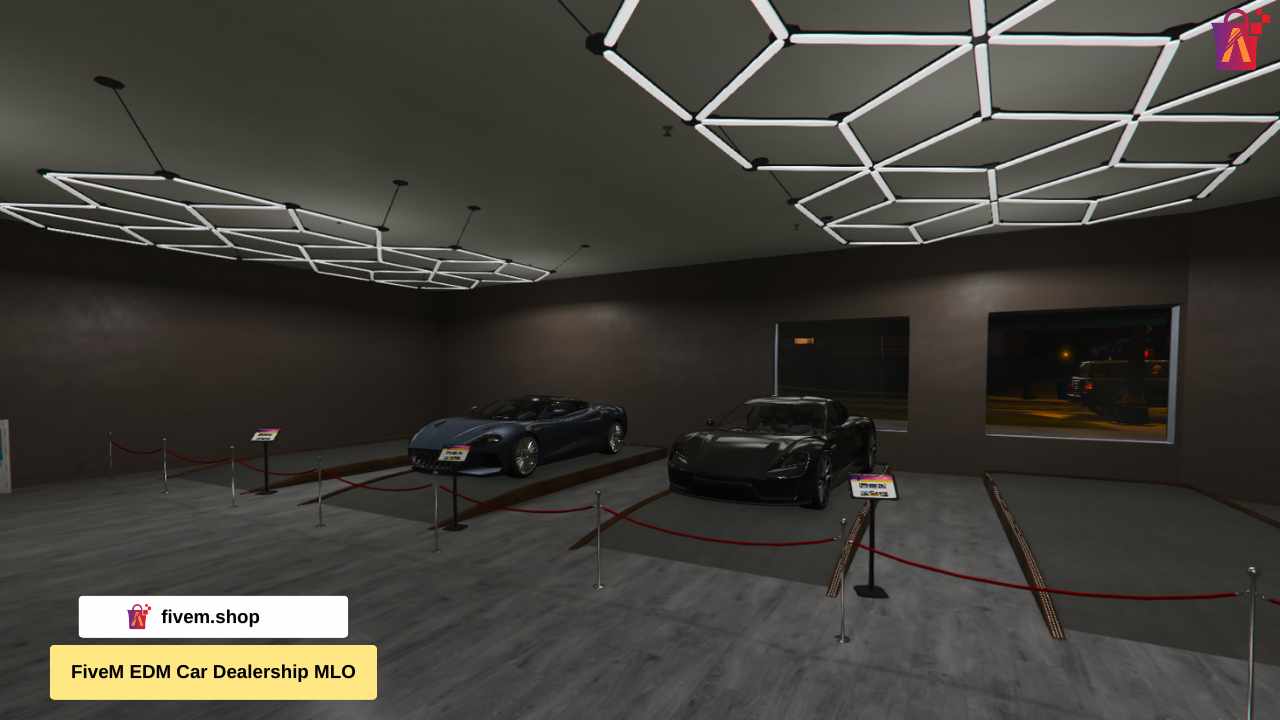 FiveM EDM Car Dealership MLO - Modern Showroom Experience