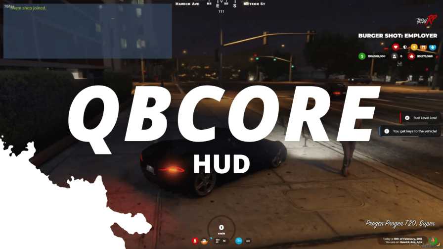 Next-Gen FiveM QBcore HUD | Boost Your Gaming Skills