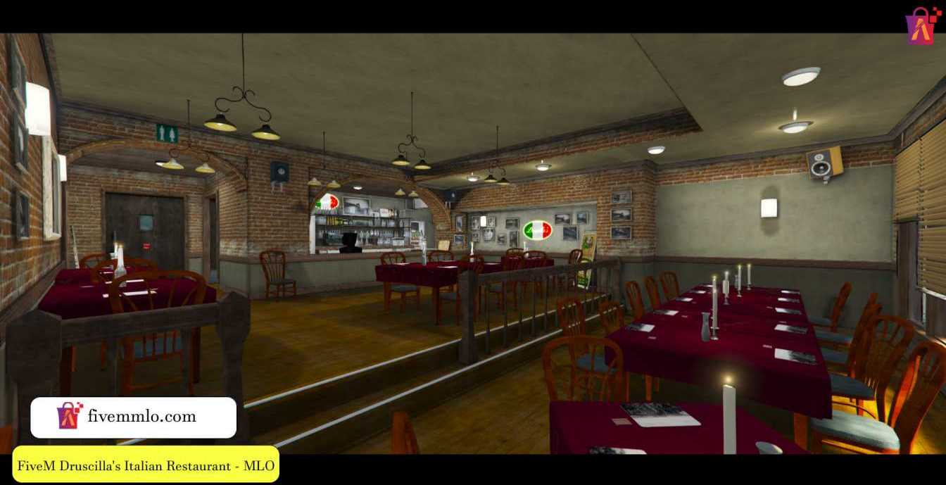 FiveM Druscilla Restaurant - Italian Dining MLO Now.