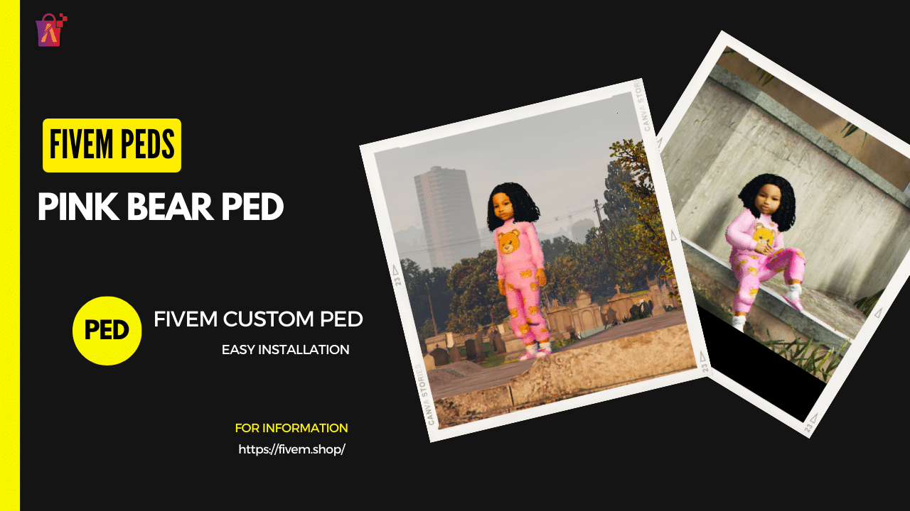 FiveM Pink Bear Ped - Adorable Custom Ped for FiveM