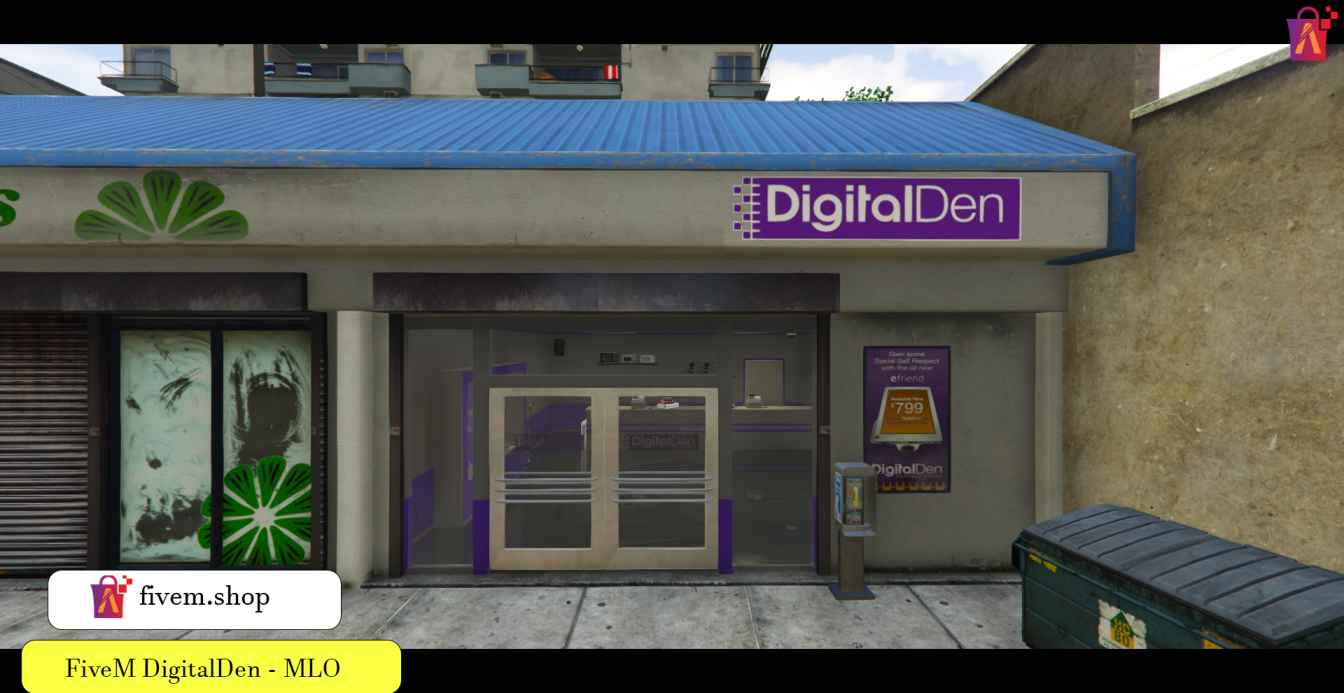 FiveM DigitalDen MLO V2: Immersive Tech Roleplay Shop