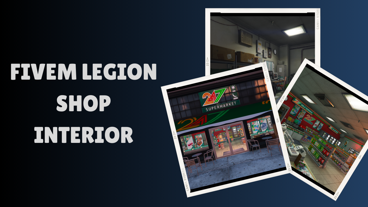 FiveM Legion Shop Interior : Realistic Supermarket MLO