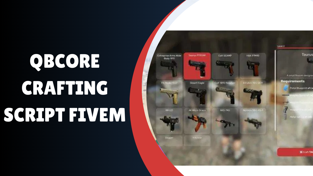 QBcore Crafting Script FiveM for Server Enhancement