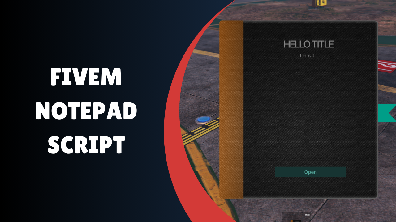 FiveM Notepad Script for QBCore Servers - Easy Setup