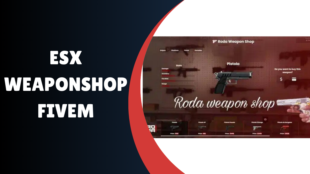 ESX WeaponShop FiveM: Seamless Server Integration.