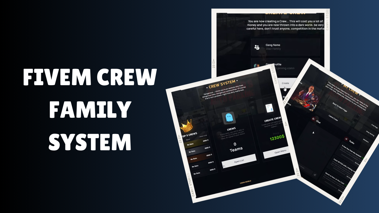FiveM Crew Family System - Seamless Crew Management