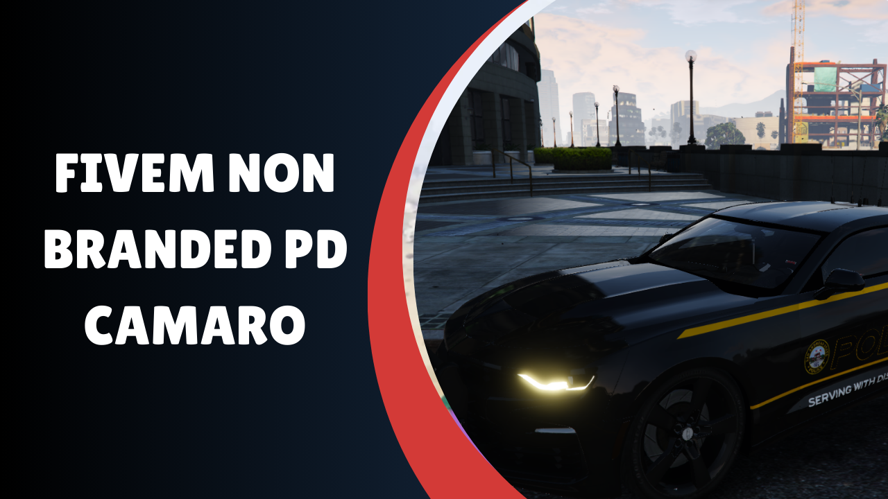 FiveM Non Branded PD Camaro - Best FiveM Police Car Mod
