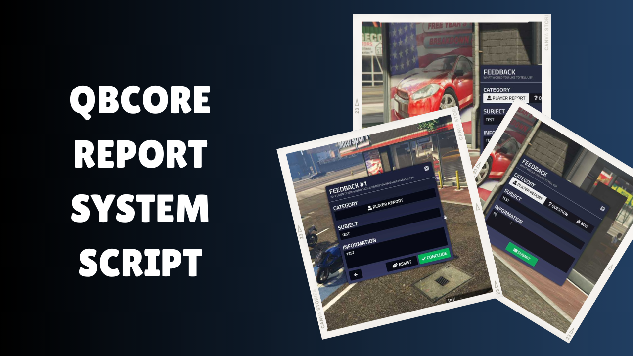 QBCore Report System Script - for Server Management
