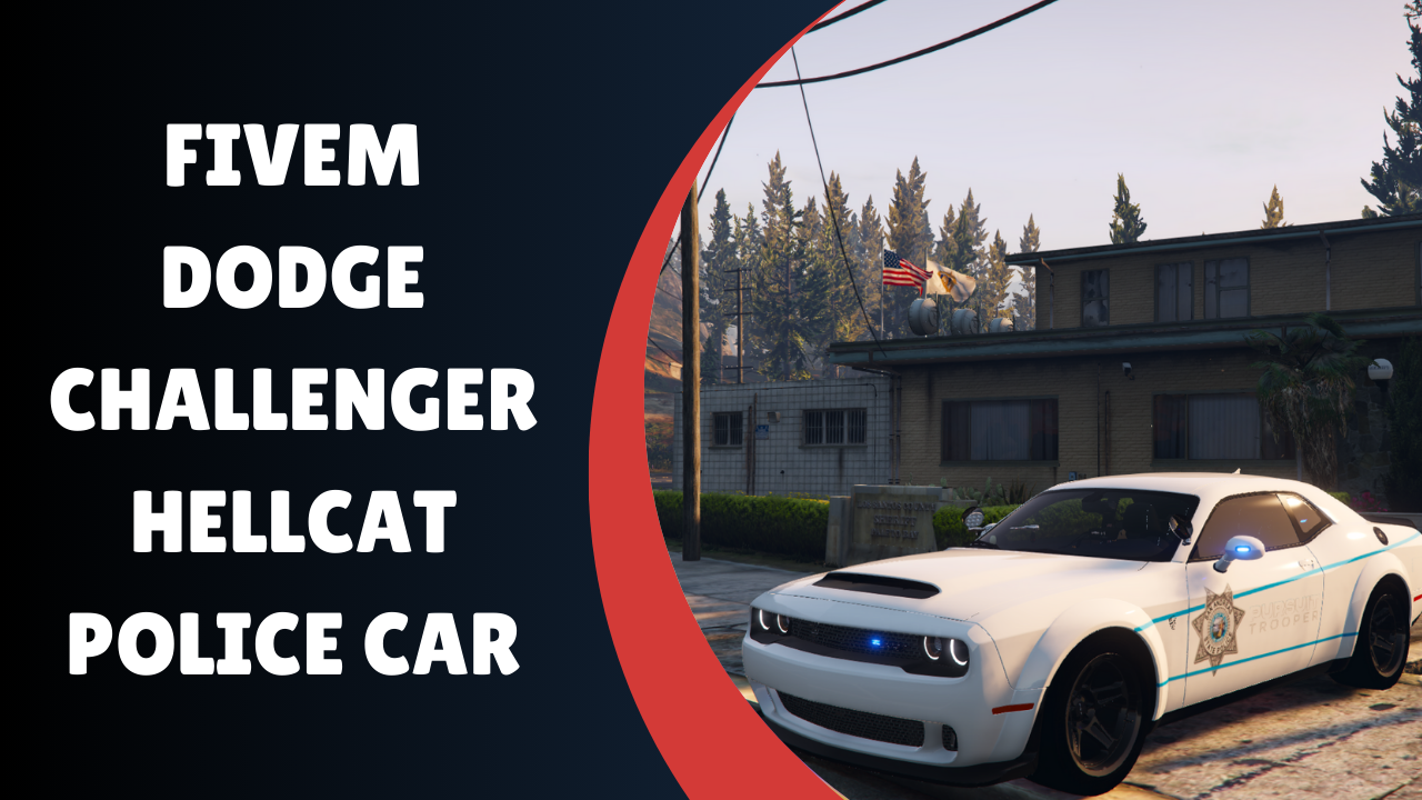 FiveM Dodge challenger Hellcat Police Car - Police Car