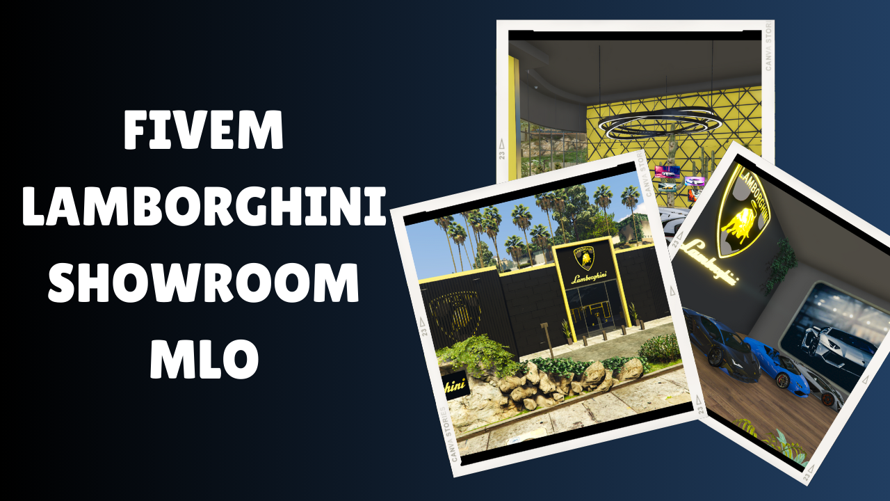 FiveM Lamborghini Showroom MLO - Luxury Car Showcase