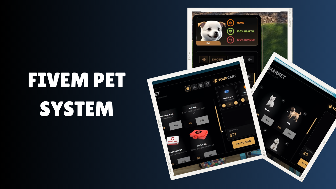 FiveM Pet System - Immersive Gameplay Enhancements