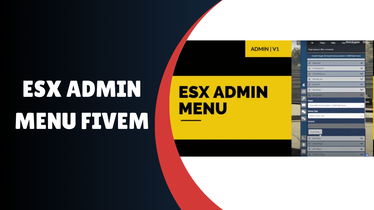 ESX Admin Menu FiveM - Advanced Management Script.