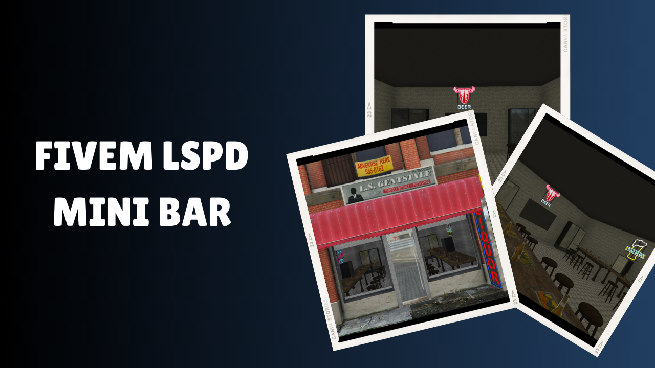 FiveM Lspd Mini Bar - Immersive Game Bar Experience