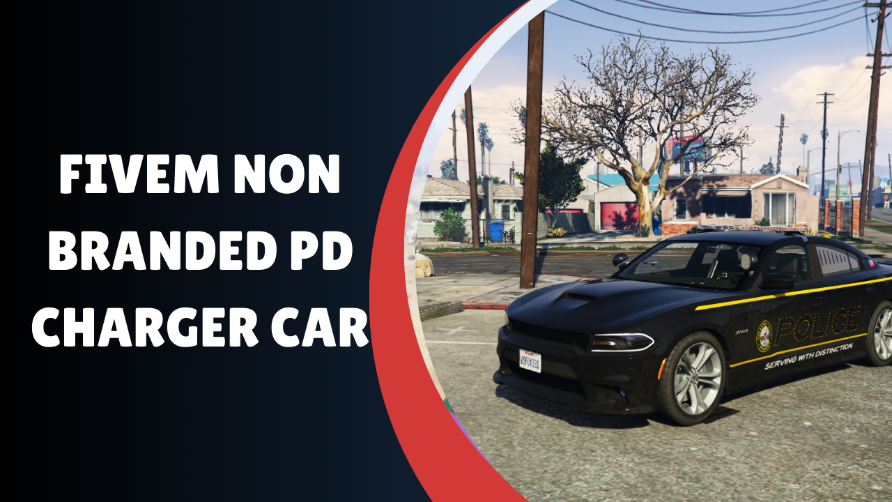 FiveM Non Branded PD Charger Car - Police Vehicle