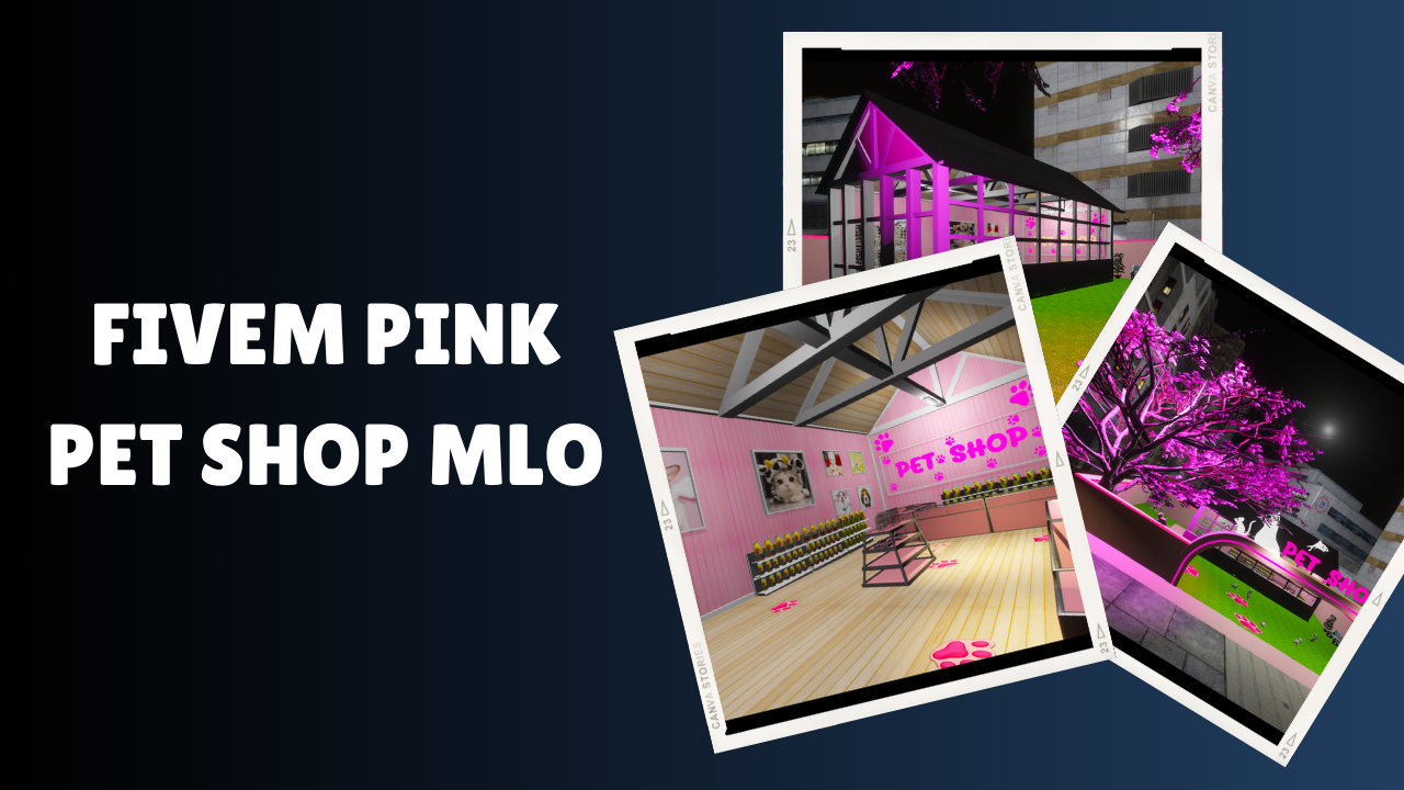 FiveM Pink Pet Shop MLO - Immersive Virtual Pet Experience